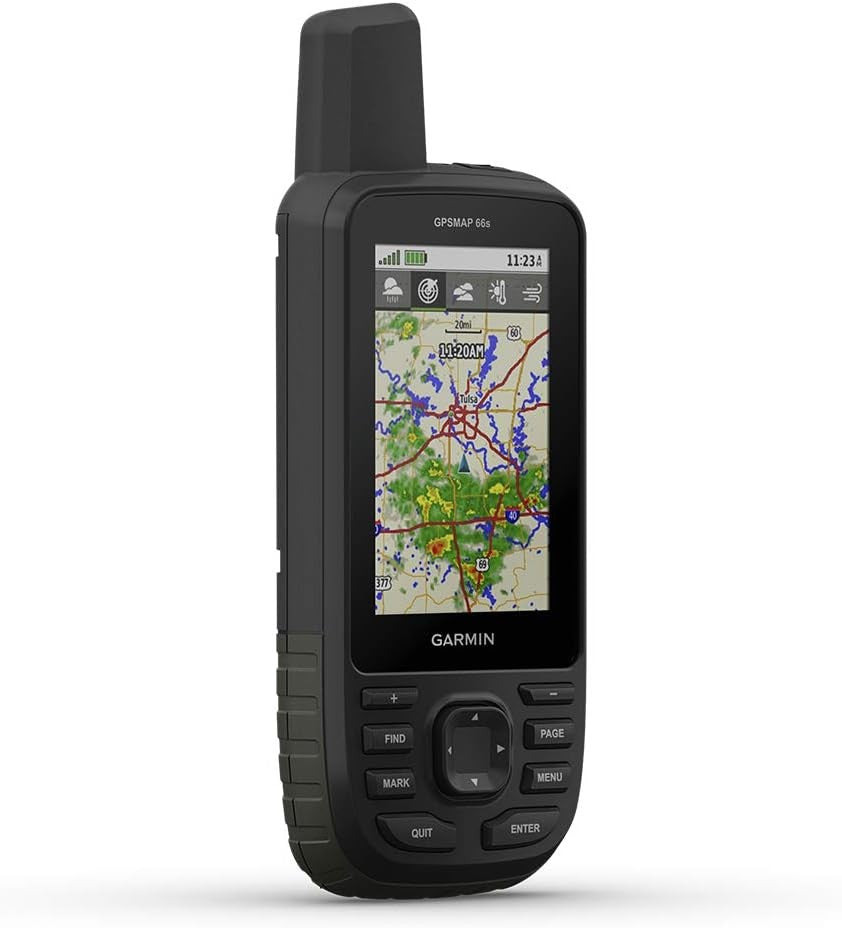 Garmin GPS MAP 66s portátil con multisatélite resistente con sensores ...